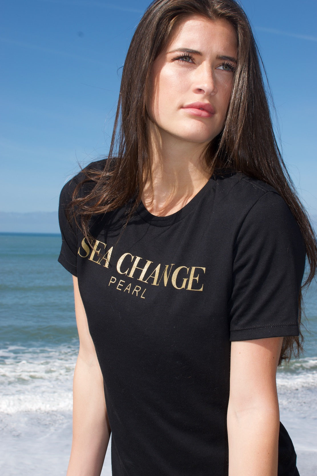 SEA CHANGE Beach Tee – Pearl Swimwear by Heather Fish